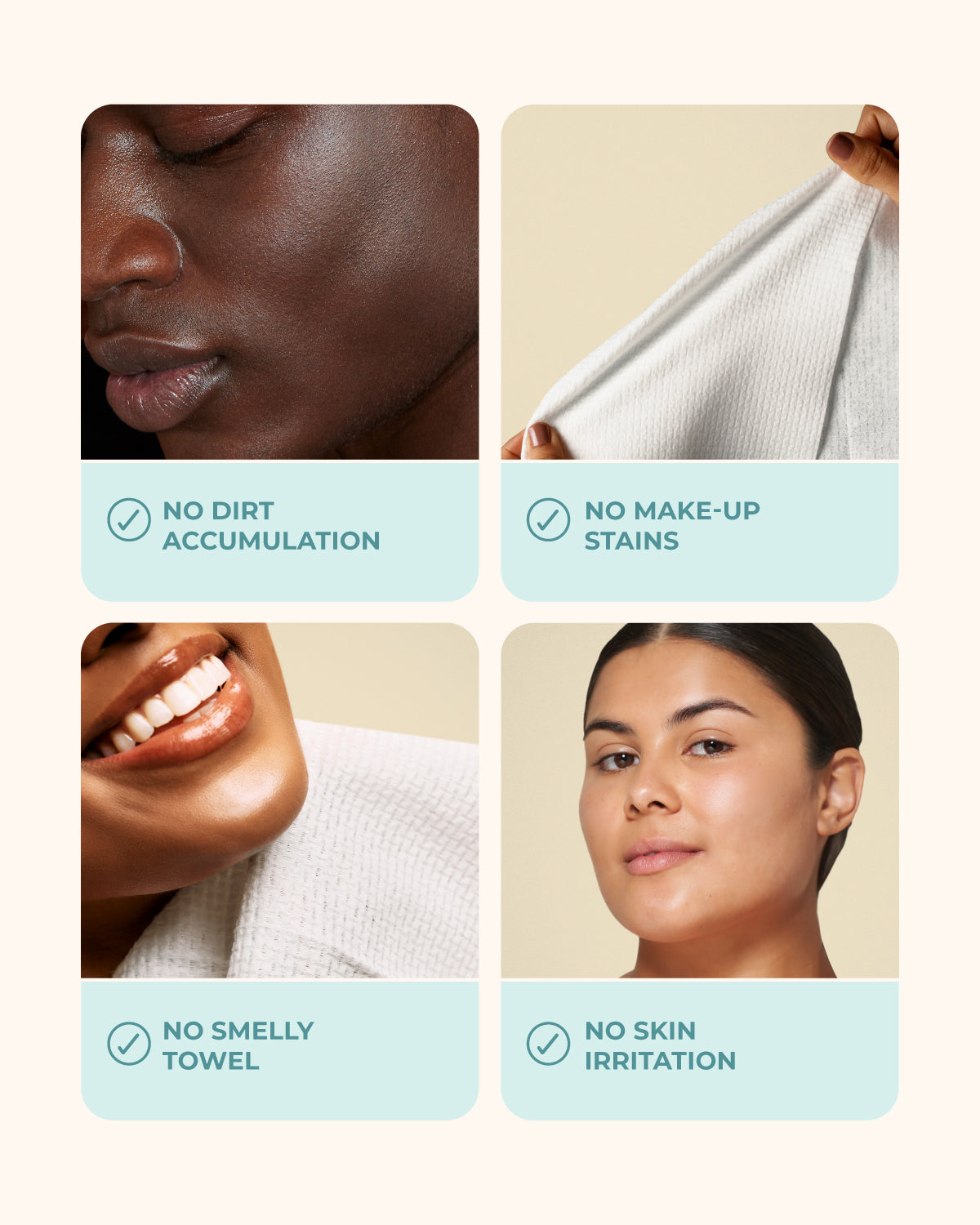 Silky Soft Disposable Face Towels for Clean Skin | Buttah Skin