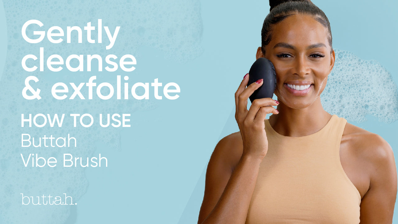 Vibrating Silicone Face Cleaning Brush | Buttah Skin